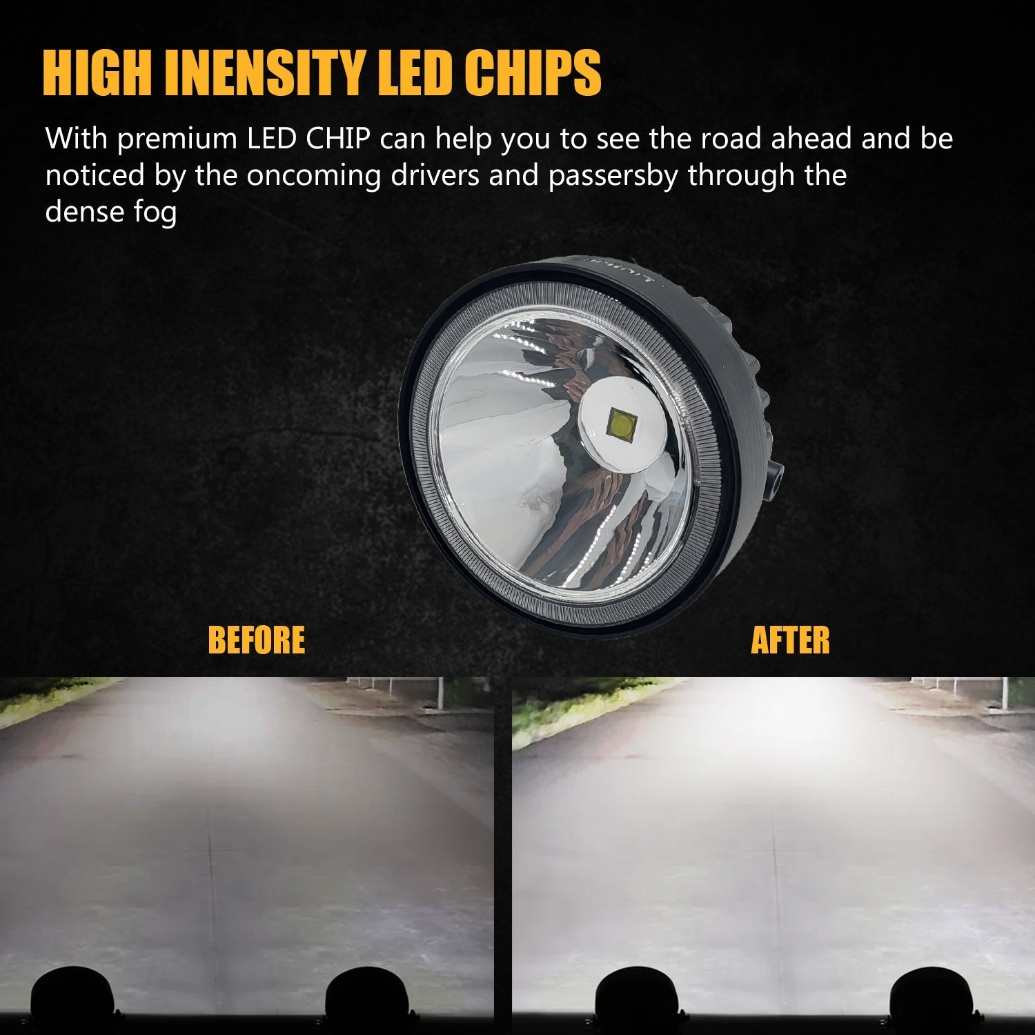 4 inch White Spotlight 45W, Led Off Road Super Bright Driving Fog Ligh
