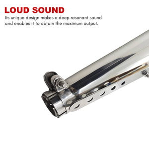 Universal Motorcycle Exhaust Pipe Muffler With Sliding Bracket, Exhaus